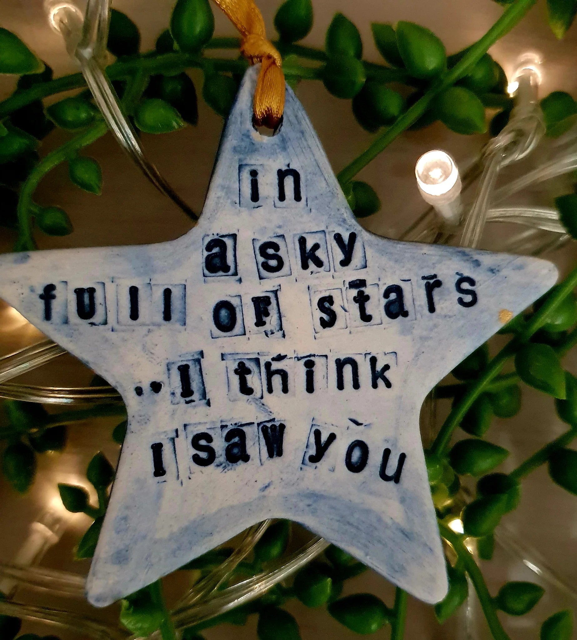 In A Sky Full of Stars Ornament - Cora Cummins Ceramic – Isabel's Place